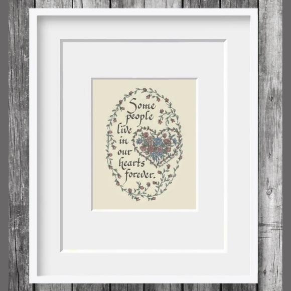 Art | Vintage Positive Quote Art Print Love Calligraphycottage Shabby ...